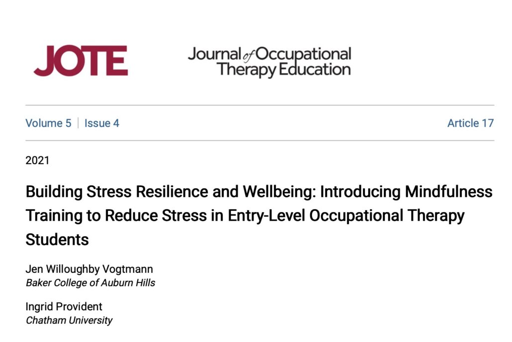 Building Stress Resilience and Wellbeing with Mindfulness Training to ...